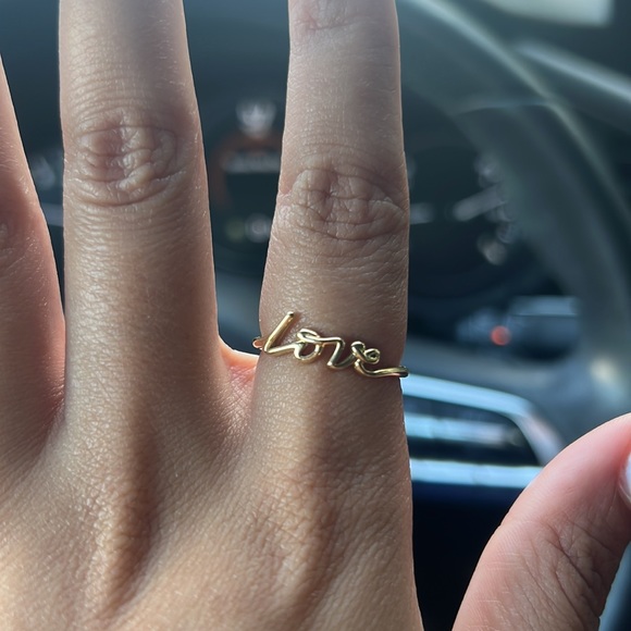 Tiffany & Co. | Jewelry | Tiffany Co X Palomas Graffiti Love Ring In Yellow Gold Small Size 75 ...
